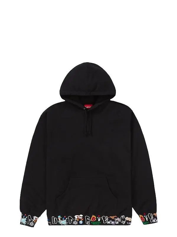 Supreme Aoi Icons Hooded Sweatshirt - Black