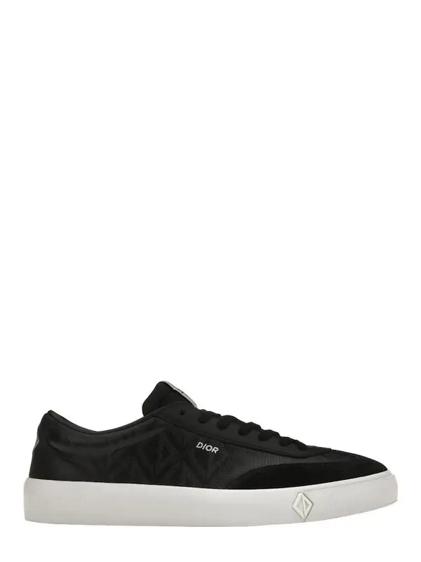 Dior B101 Cd Diamond Nubuck Calfskin Sneakers - Black/white