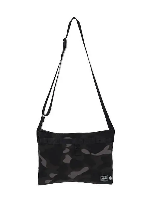 A BATHING APE X Porter Camo Crossbody Bag - Black