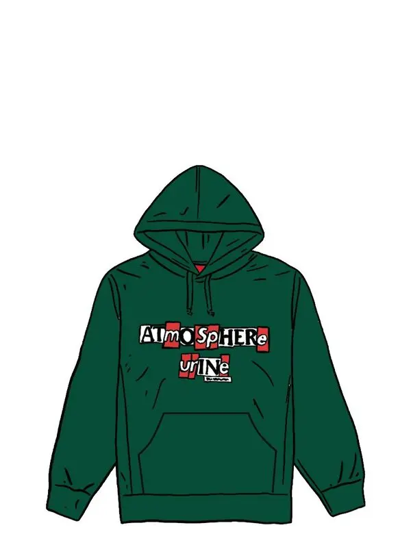 Supreme Antihero Hooded Sweatshirt - Dark Green