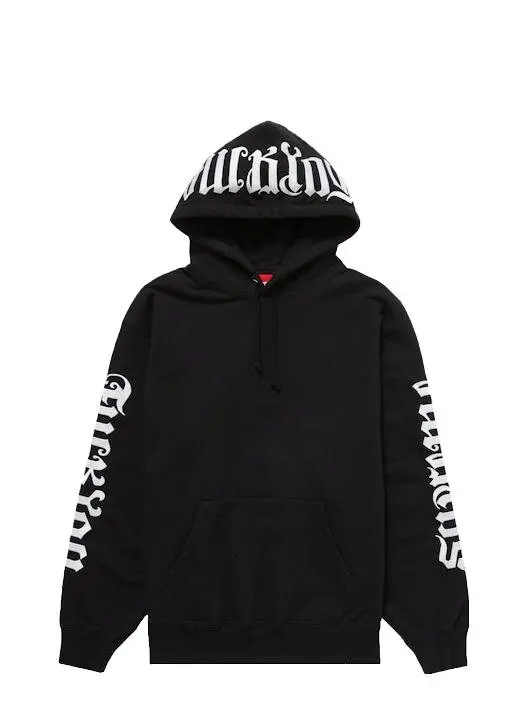 Supreme Ambigram Hooded Sweatshirt - Black