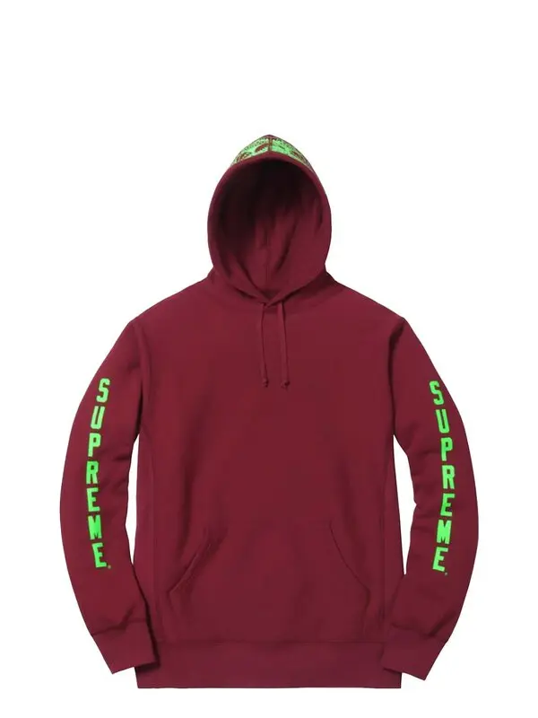 Supreme Anti Hero Hooded Sweatshirt - Burgundy