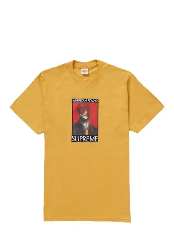 Supreme American Psycho Tee Shirt - Mustard