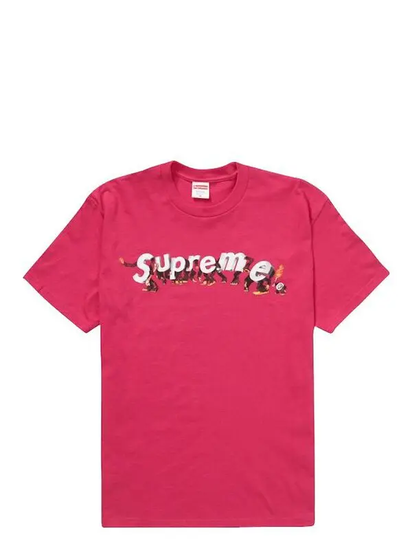 Supreme Apes Tee Shirt - Pink