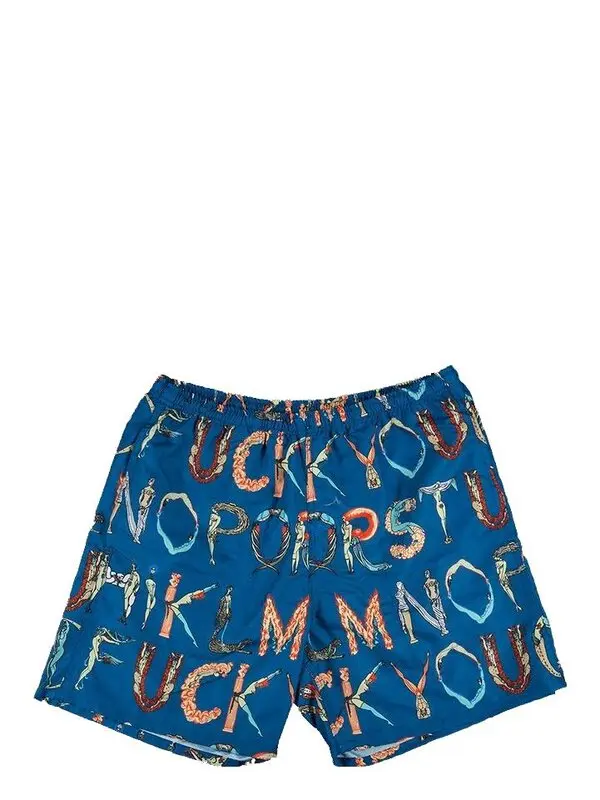 Supreme Alphabet Water Short - Navy Blue