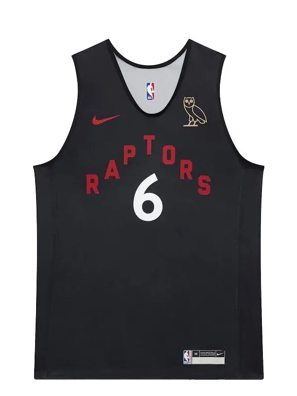 OVO X Raptors Practice Jersey - Black/grey
