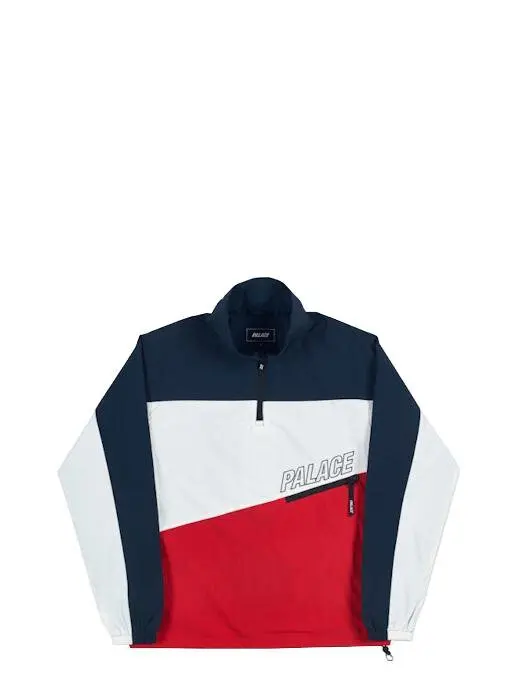 PALACE 3track Shell Top - Navy Blue/white/red