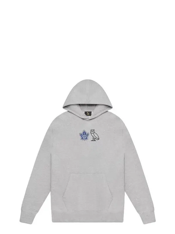 OVO X Toronto Maple Leafs Hoodie - Heather Grey
