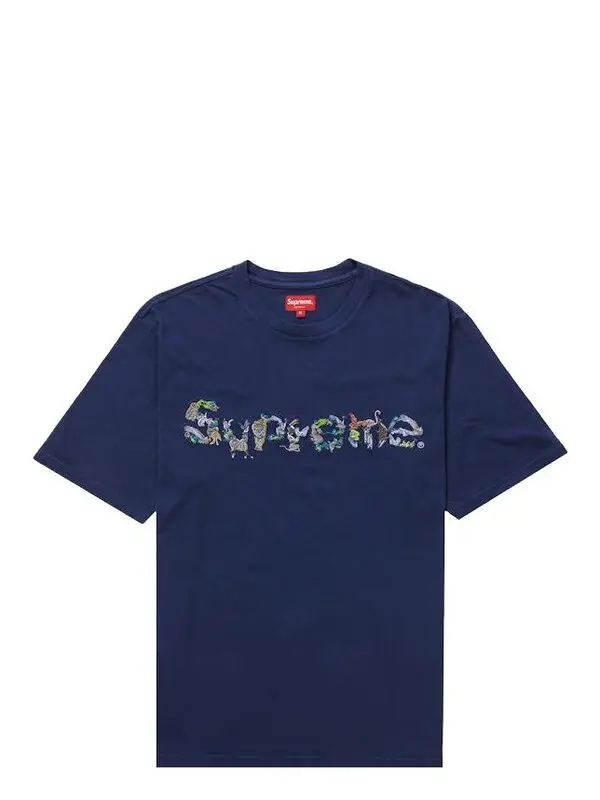 Supreme Animal Kingdom Short Sleeve Top - Dark Navy Blue