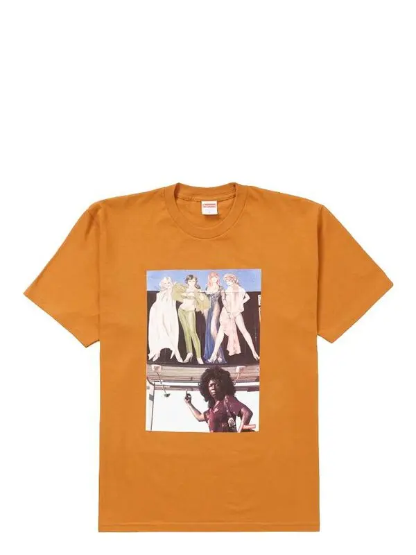 Supreme American Picture Tee Shirt - Burnt Orange