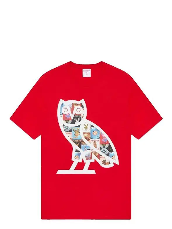 OVO X Playboy Magazine T-shirt - Red