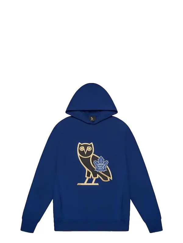 OVO X Toronto Maple Leafs Og Owl Hoodie - Blue