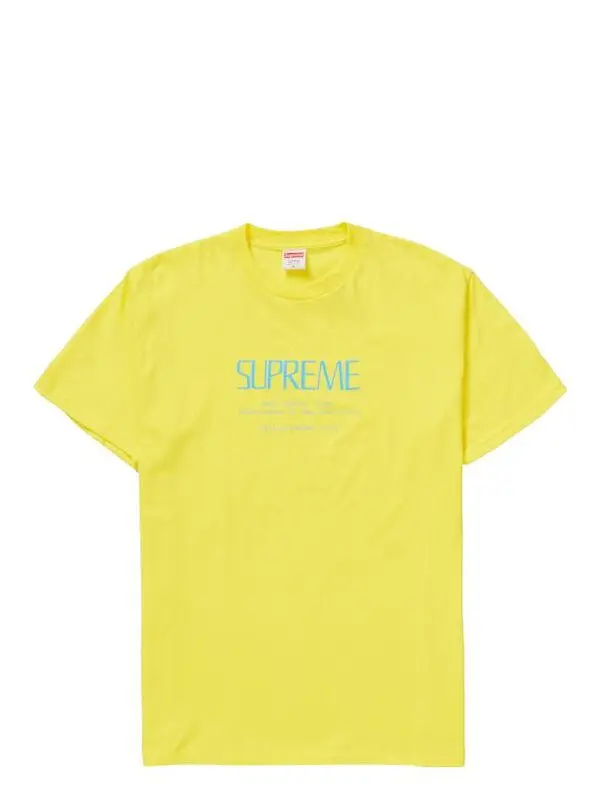 Supreme Anno Domini Tee Shirt - Yellow