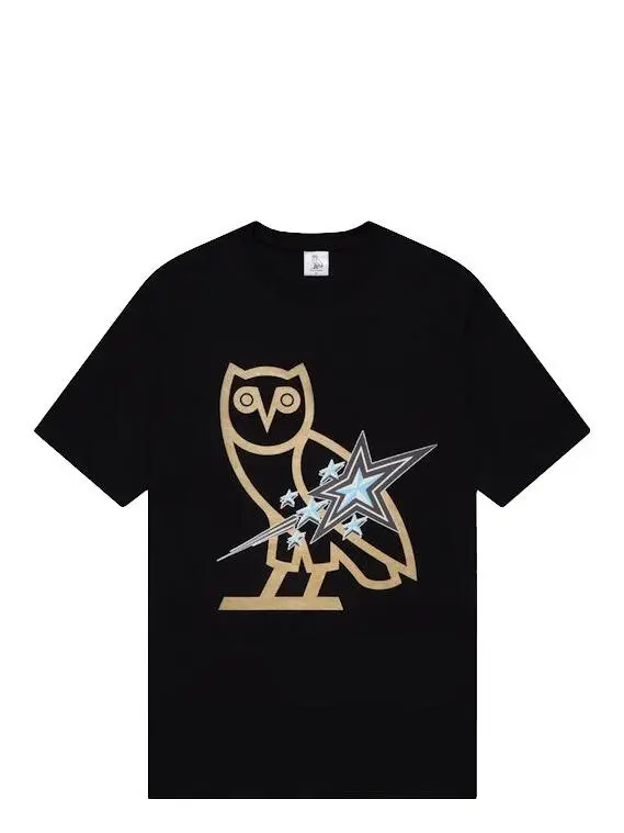 OVO X Scarborough Shooting Stars Og Owl T-shirt - Black