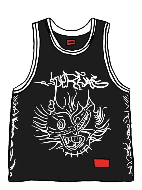 Supreme Animal Basketball Jersey - Black