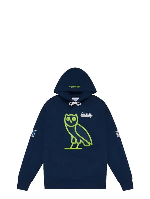 OVO X Nfl Seattle Seahawks Og Hoodie - Blue