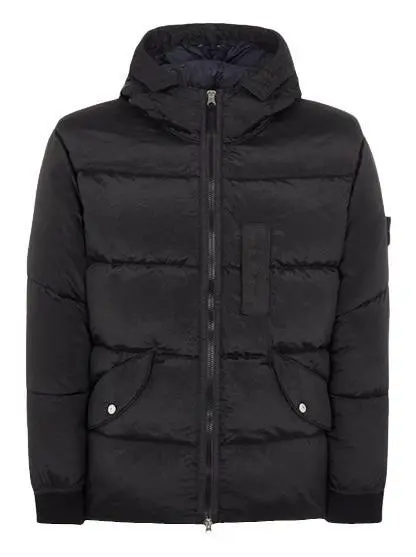 Stone Island Nylon Metal Econyl Regenerated Nylon Down Jacket - Black