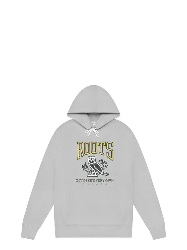 OVO X Roots Heritage Hooded Sweatshirt - Heather Grey