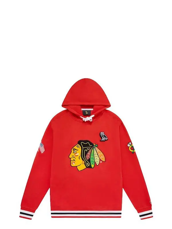 OVO X Nhl Blackhawks Hoodie - Red