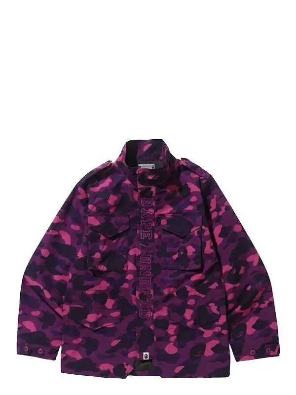 A BATHING APE X Undefeated M65 - Purple/camo