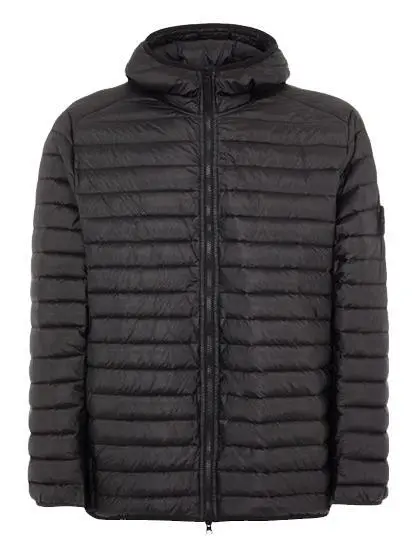 Stone Island 40324 Loom Woven Chambers Rnylon Downtc Packable Jacket - Black