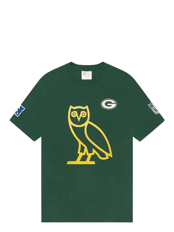 OVO X Nfl Bay Packers Og Owl T-shirt - Green