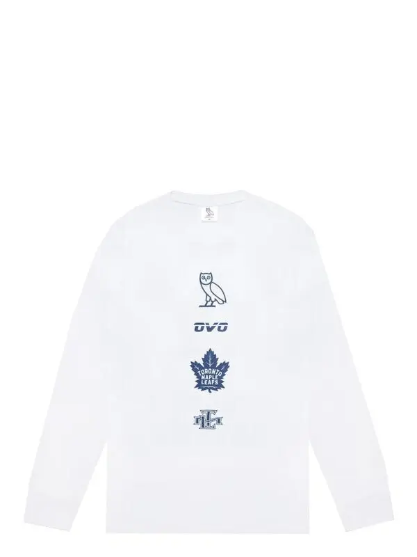 OVO X Toronto Maple Leafs Banner Longsleeve T-shirt - White