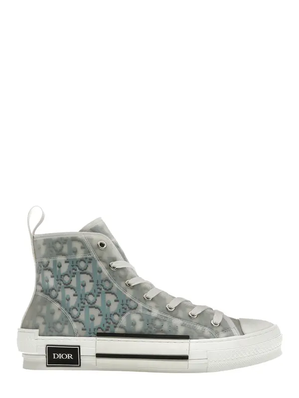 Dior B23 High-top Oblique Pixel Sneakers - White/blue/black