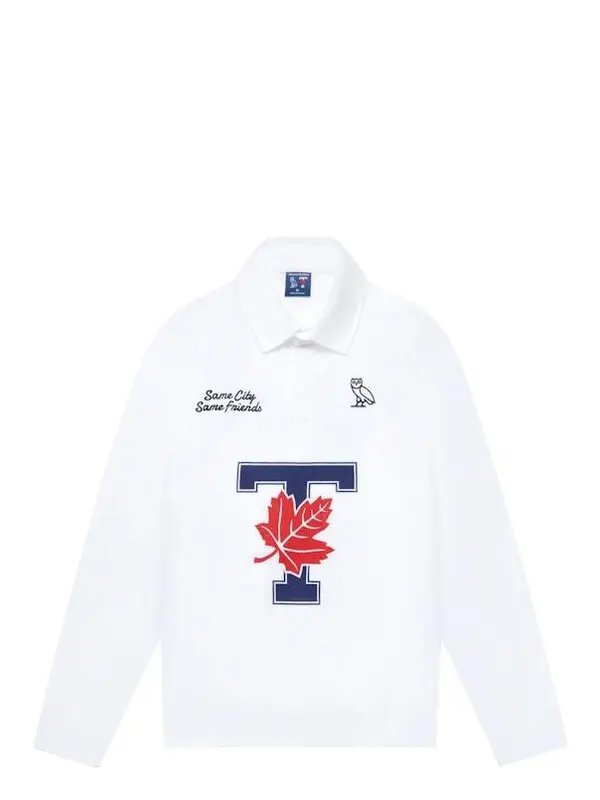 OVO X University Of Toronto Rugby Polo Shirt - White