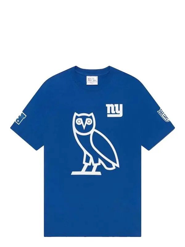 OVO X Nfl New York Giants Og Owl T-shirt - Blue