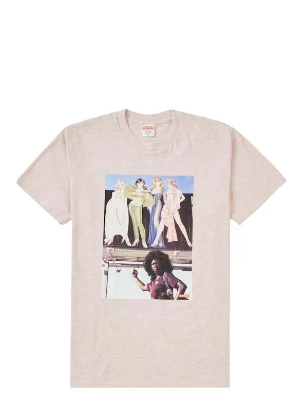 Supreme American Picture Tee Shirt - Heather Light Pink