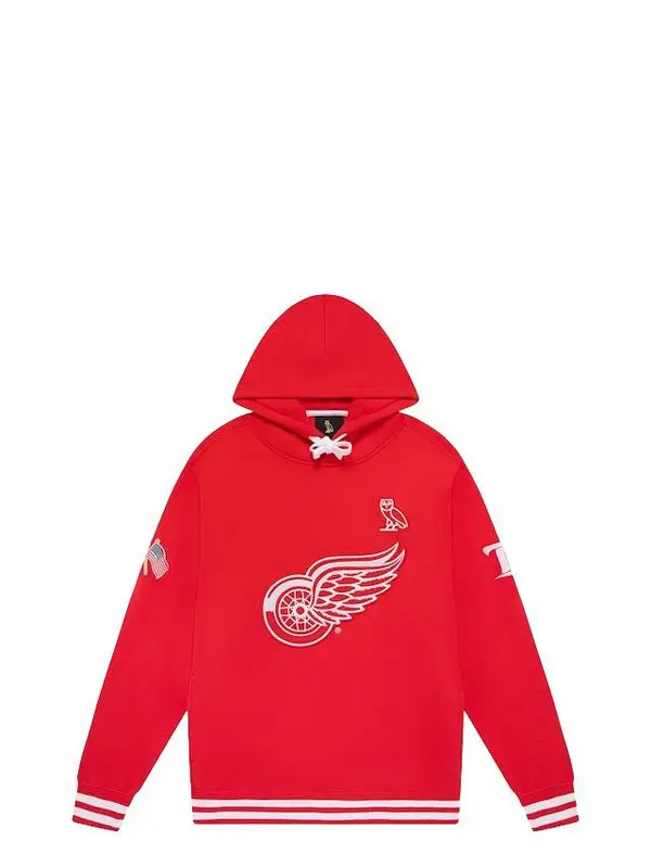 OVO X Nhl Detroit Wings Hoodie - Red