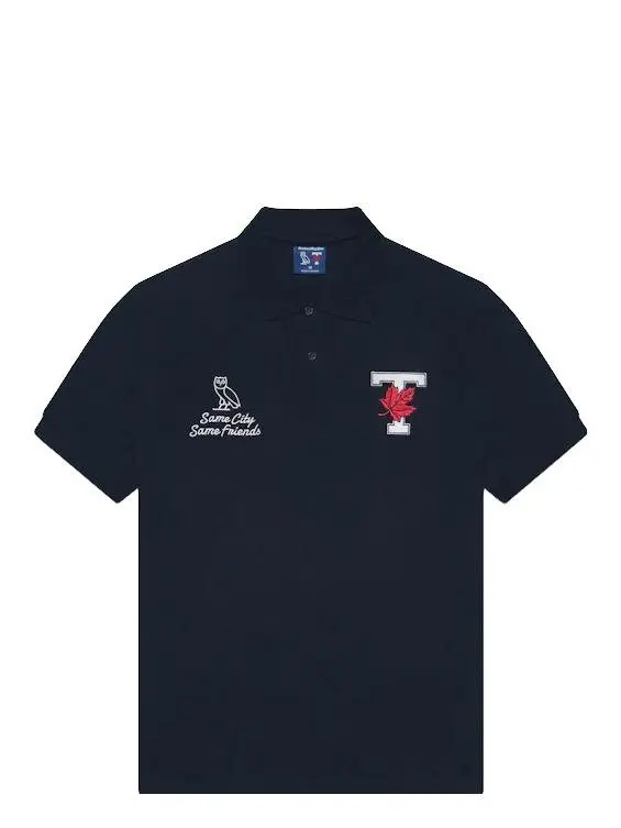 OVO X University Of Toronto Polo Shirt - Navy Blue