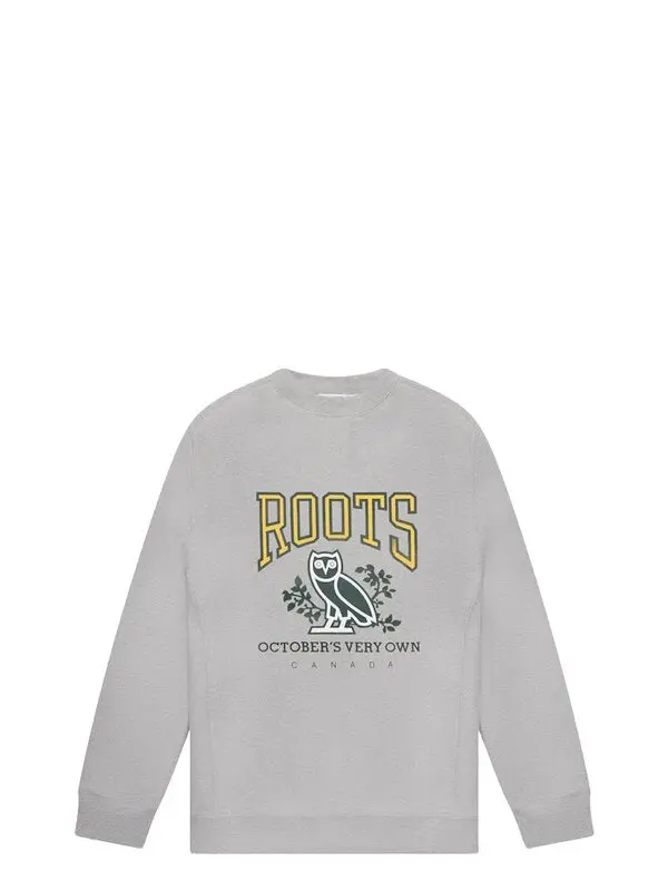 OVO X Roots Crewneck Sweatshirt - Heather Grey