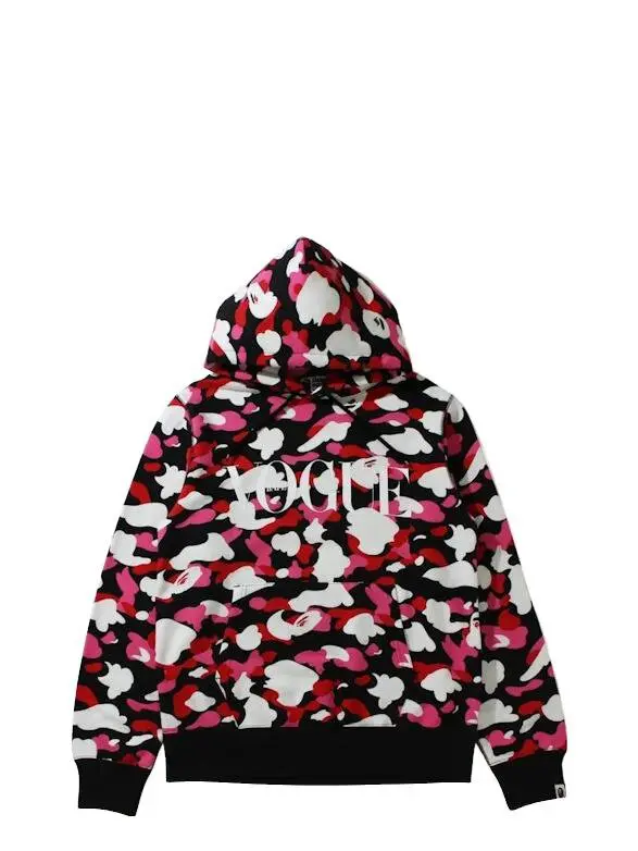 A BATHING APE X Vogue Abc Camo Pullover Hoodie - Black Pink White