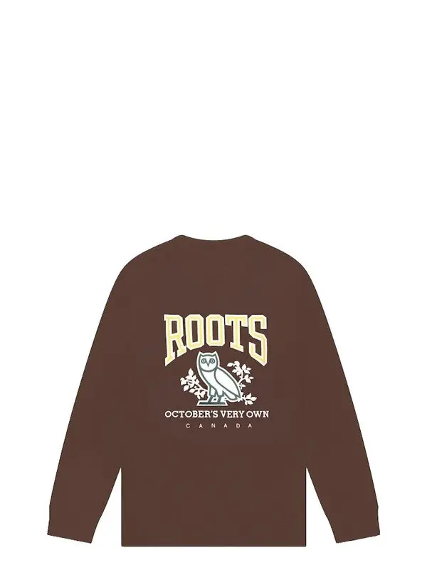 OVO X Roots Crewneck Sweatshirt - Brown