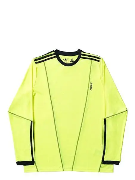 PALACE Adidas Longsleeve Tee Shirt - Solar Yellow/black