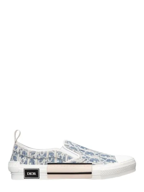 Dior B23 Low Oblique Kasuri Jacquard Sneakers - Blue/beige/white