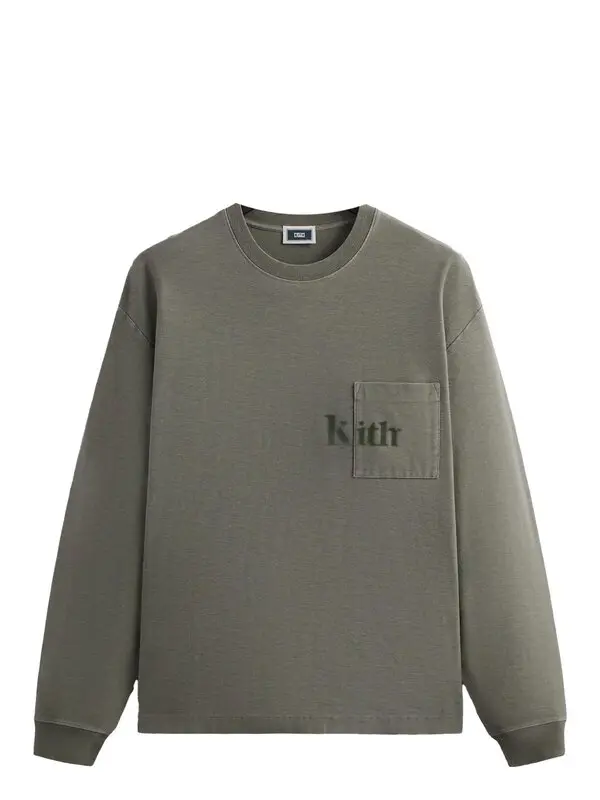 Kith Long Sleeve Quinn Tee Shirt - Haze