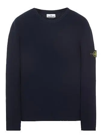 Stone Island 507d8 Knit Sweater - Navy Blue