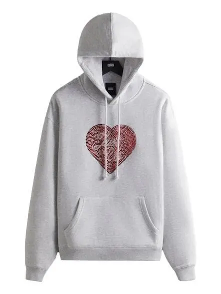 Kith Swarovski Crystals Hoodie - Light Heather Grey