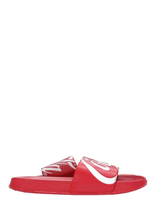Kith X Coca-cola Logo Slides - Red/white