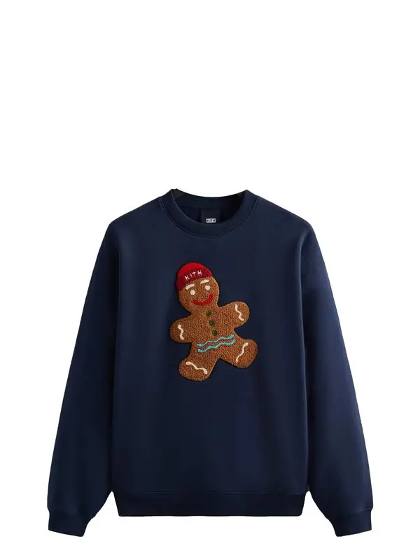 Kith Kithmas Gingerbread Crewneck Sweatshirt - Nocturnal