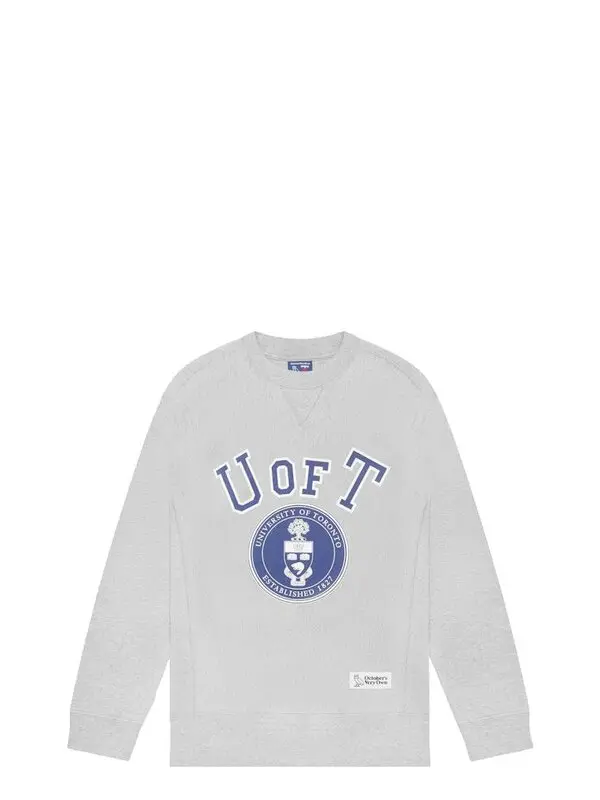 OVO X University Of Toronto Crewneck Sweatshirt - Heather Grey