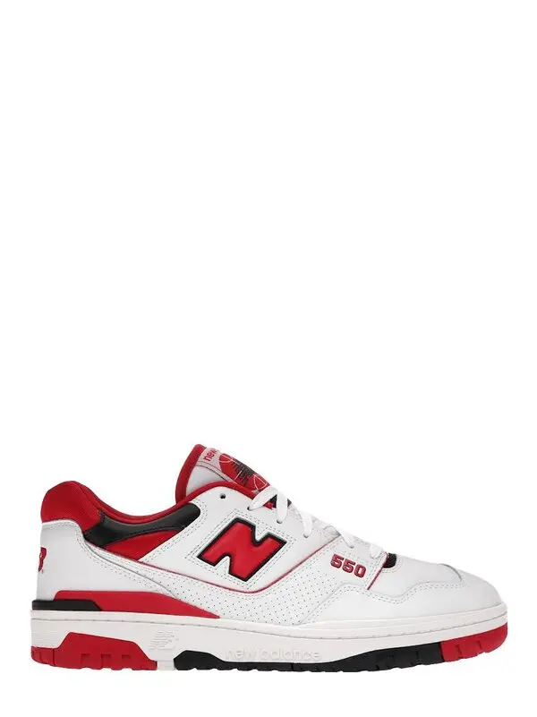 NEW BALANCE 550 Sneakers - White/red