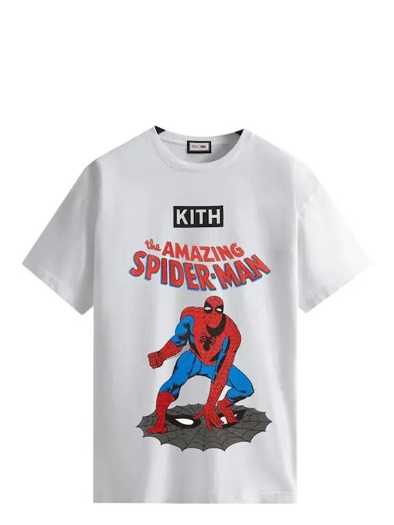 Kith Marvel Spiderman Allies Vintage Tee Shirt - White