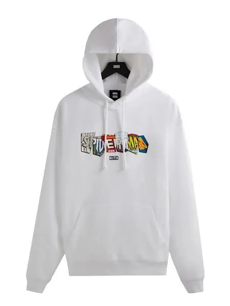 Kith Marvel Spider-man Comic Covers Hoodie - White