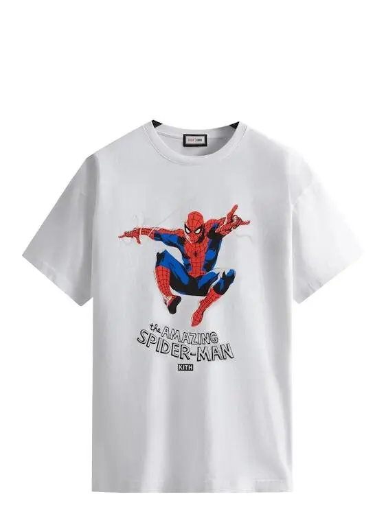 Kith Marvel Spiderman Amazing Spiderman Tee Shirt - White