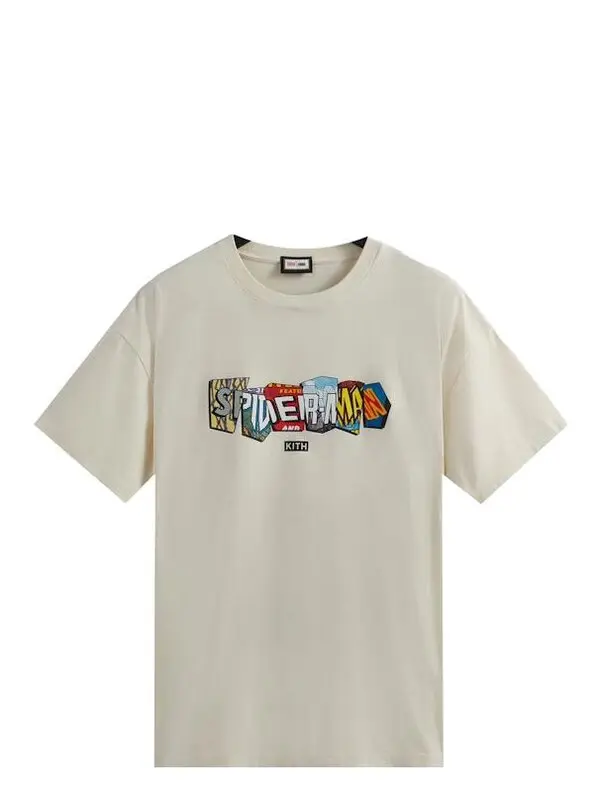 Kith Marvel Spiderman Comic Covers Tee Shirt - Sandrift