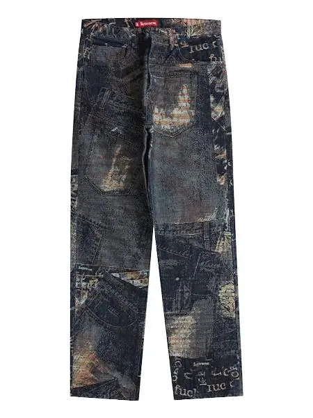 Supreme Regular Jean Dirty Indigo 36 36 Supreme Baggy jeans